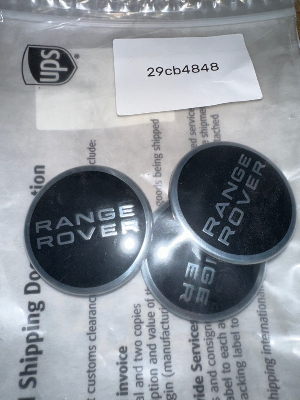 3 Range Rover Wheel Center Caps Glossy Black Hubcaps Cover – i1Parts