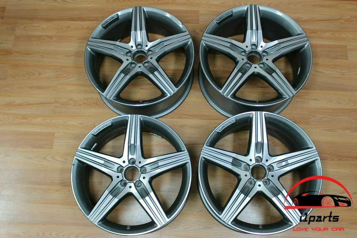 SET OF 4 MERCEDES S63 2014-2019 20" FACTORY ORIGINAL STAGGERED WHEELS ...